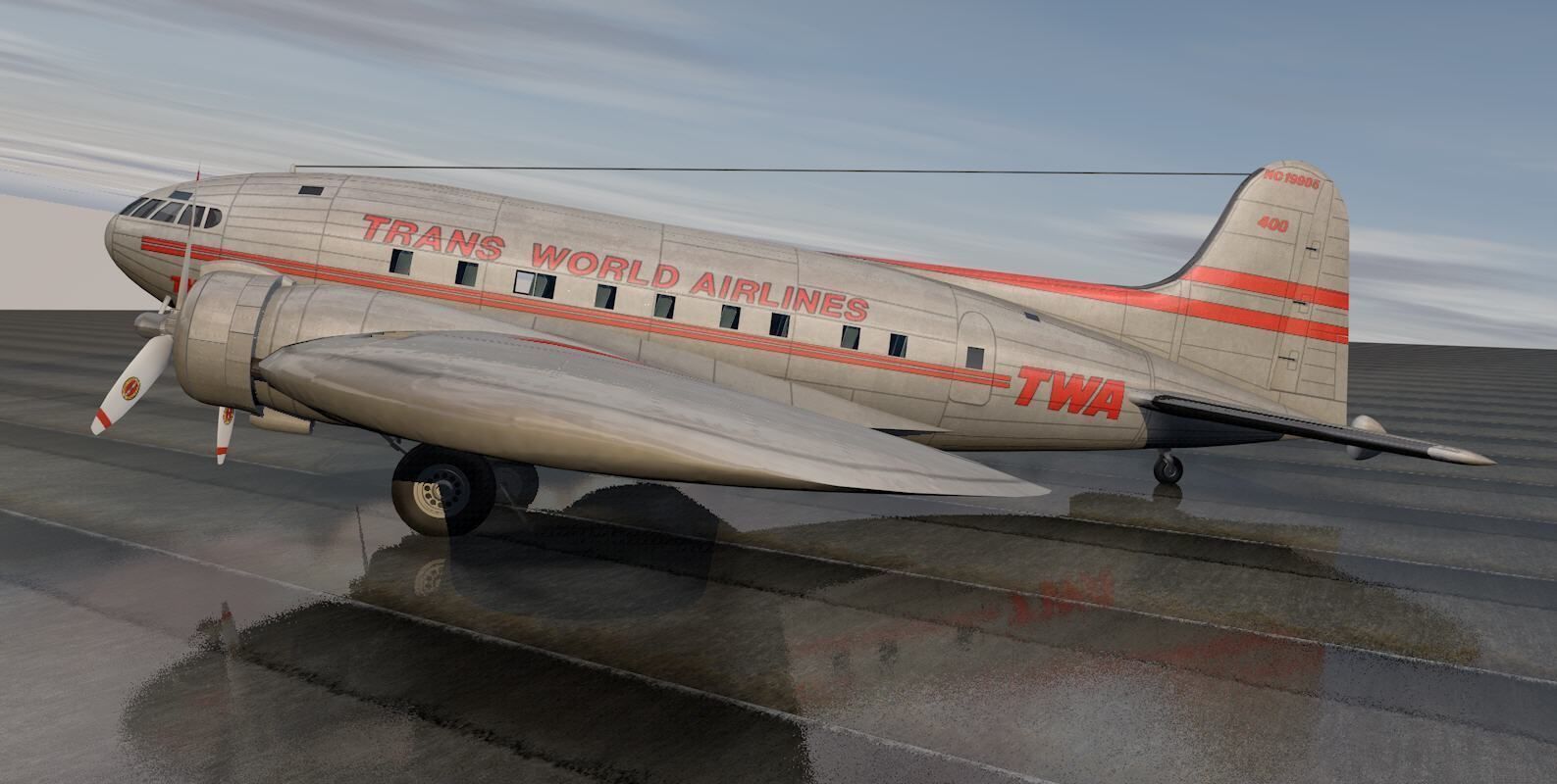 Boeing B-307 Stratoliner - Boeing C-75 3D model | CGTrader