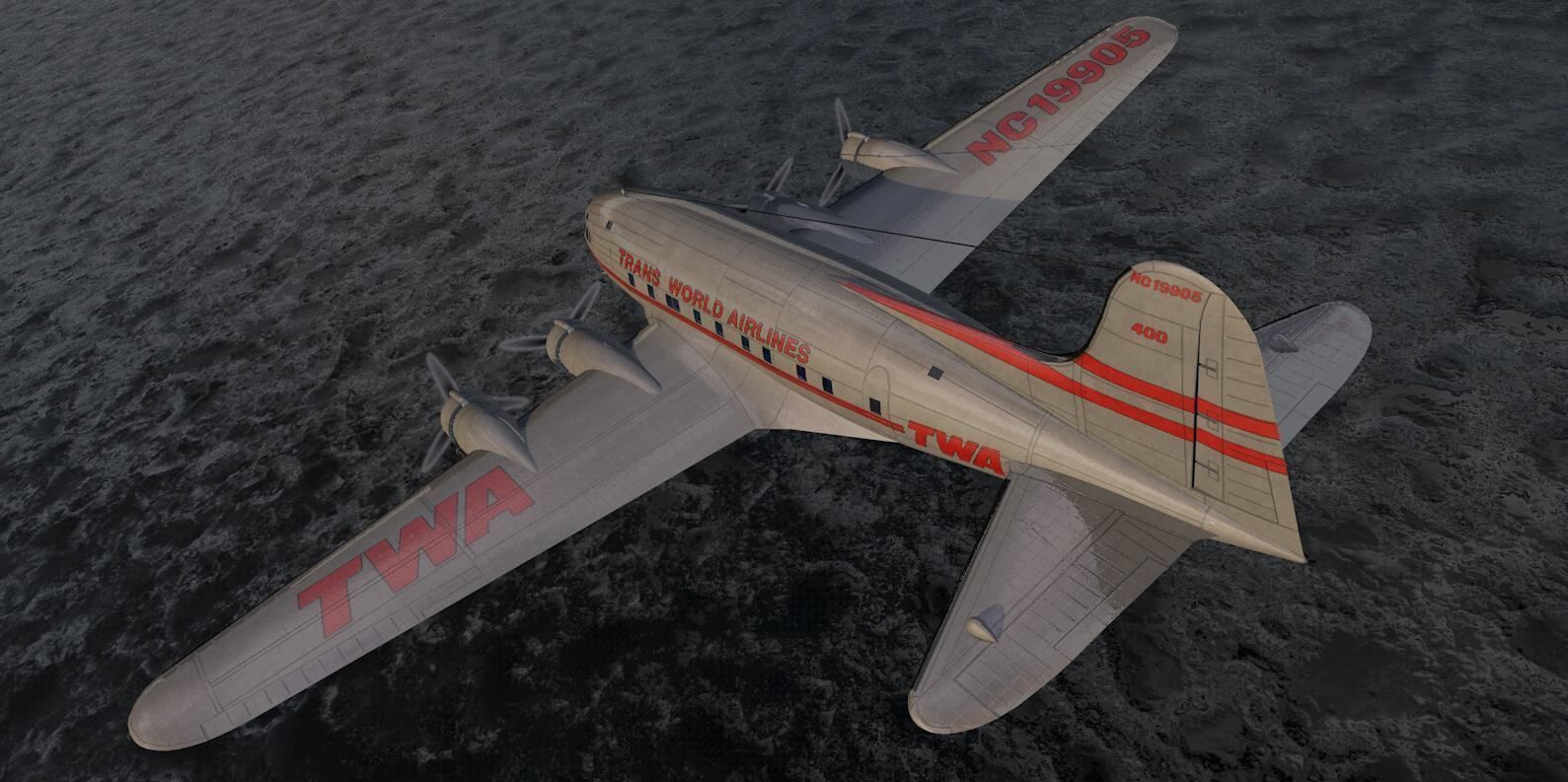 Boeing B-307 Stratoliner - Boeing C-75 3D model | CGTrader