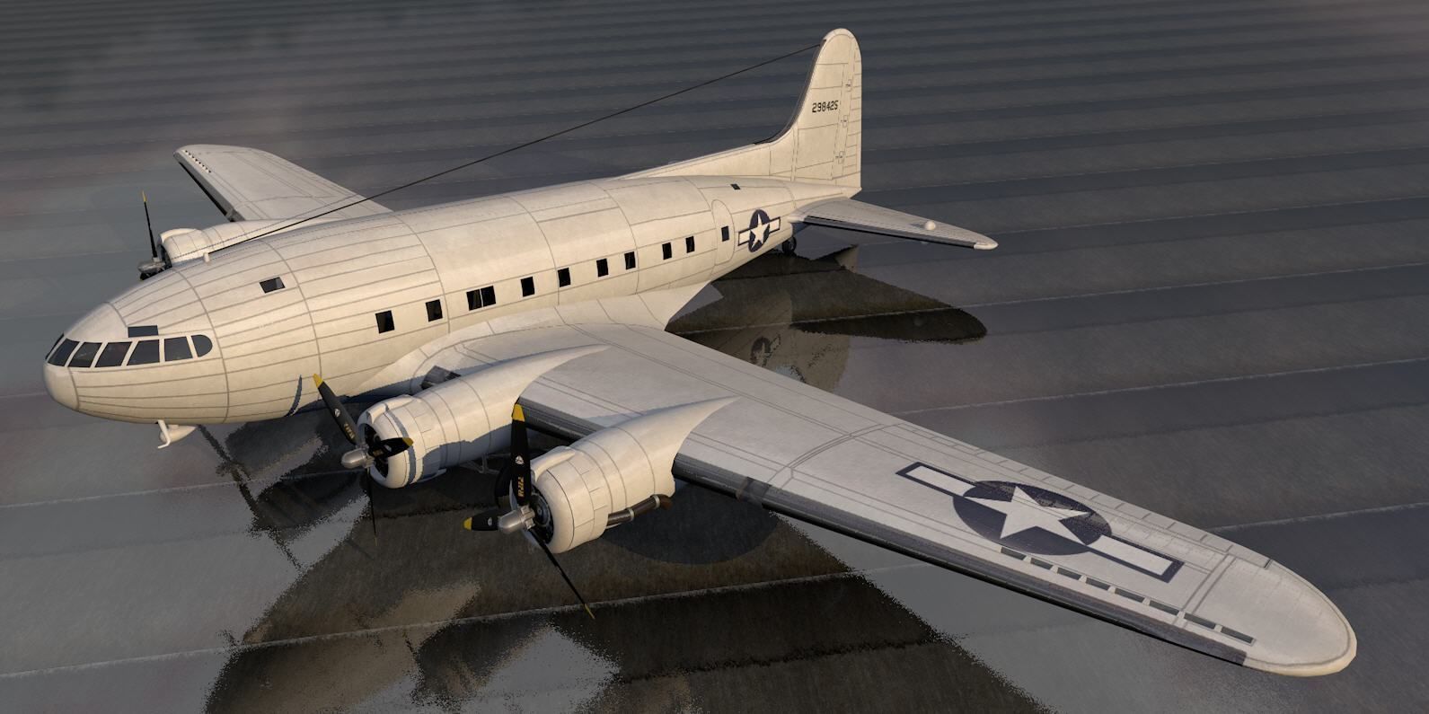 Boeing B-307 Stratoliner - Boeing C-75 3D model | CGTrader