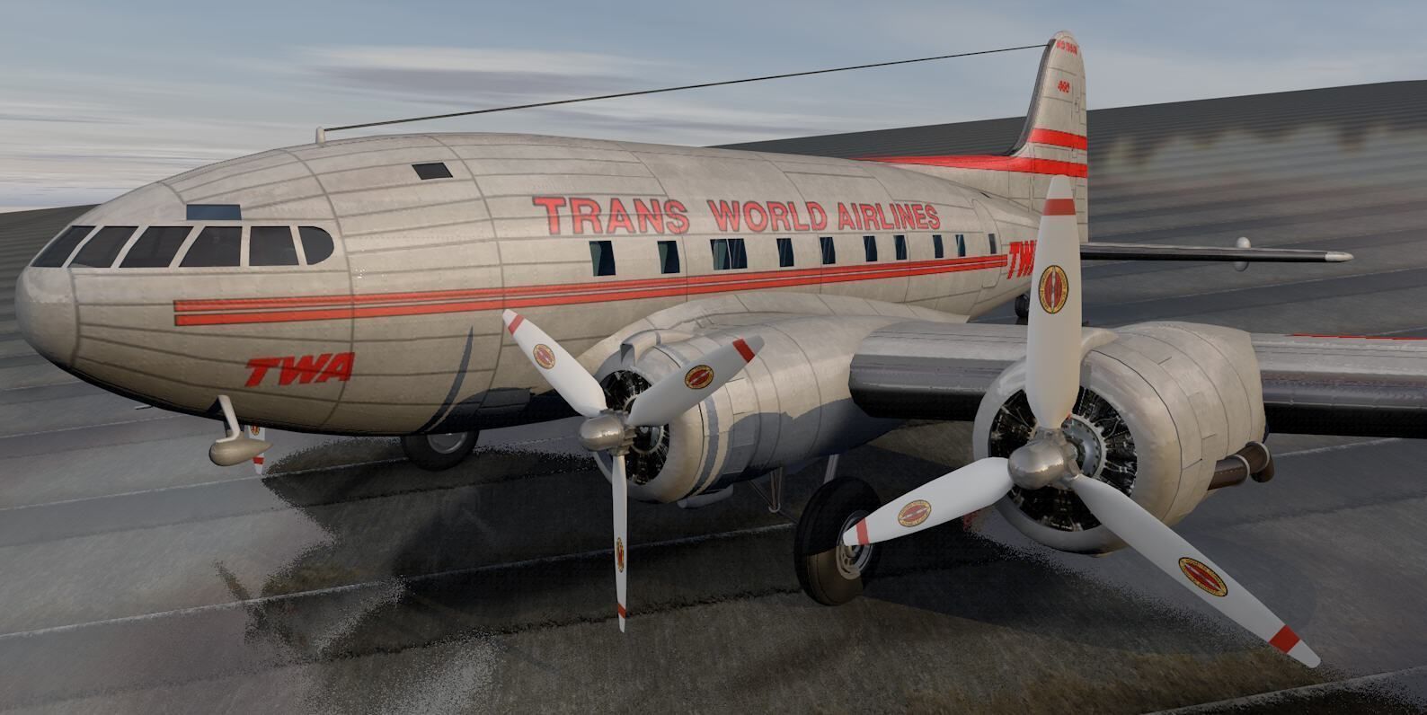 Boeing B-307 Stratoliner - Boeing C-75 3D model | CGTrader