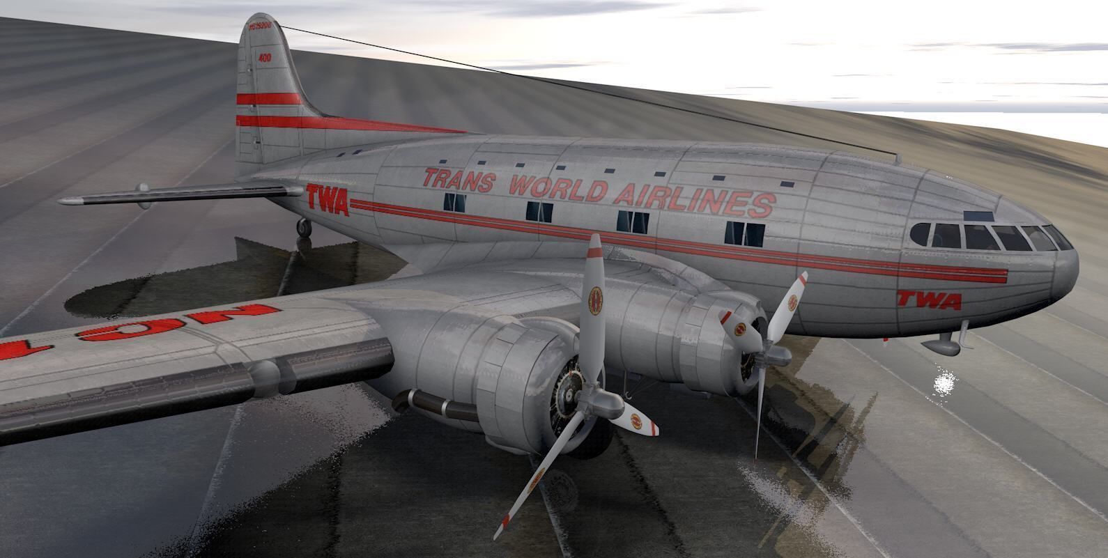 Boeing B-307 Stratoliner - Boeing C-75 3D model | CGTrader