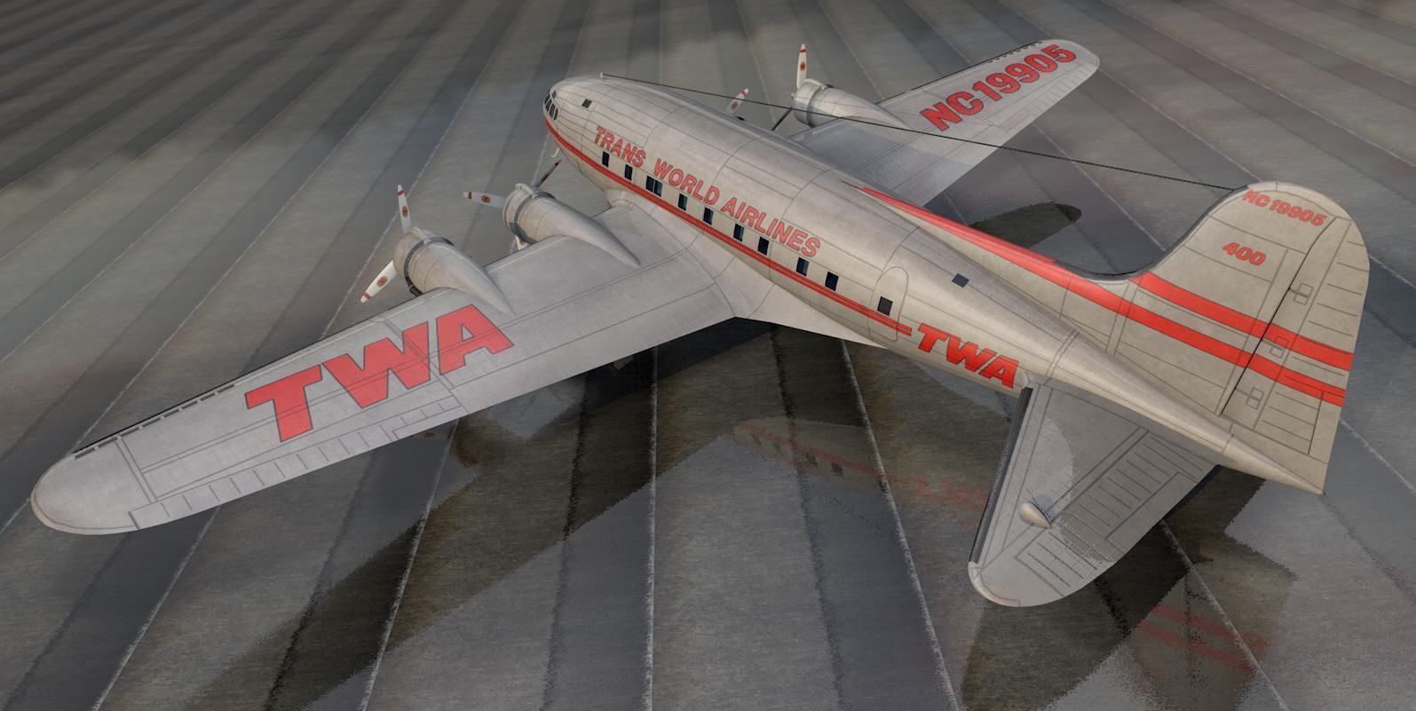 Boeing B-307 Stratoliner - Boeing C-75 3D model | CGTrader