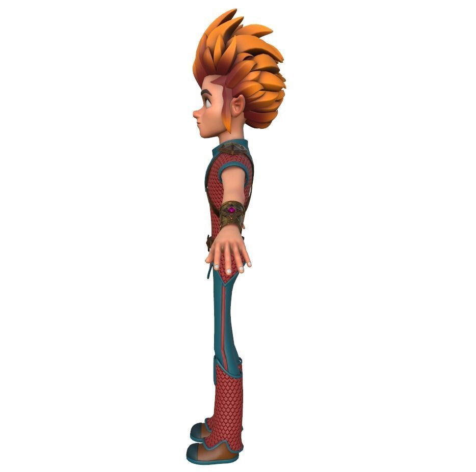 3D model Fire boy Character VR / AR / low-poly | CGTrader