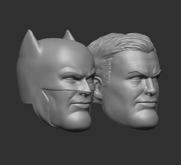Golden Age Batman - Headsculpt for Action Figures 3D model 3D printable ...
