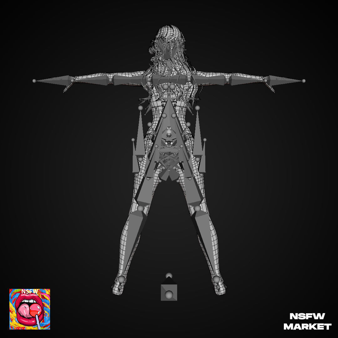 3D model EXCLUSIVE EDITION RIGGED CHARACTER SAYURI - CLAM VR / AR / low ...