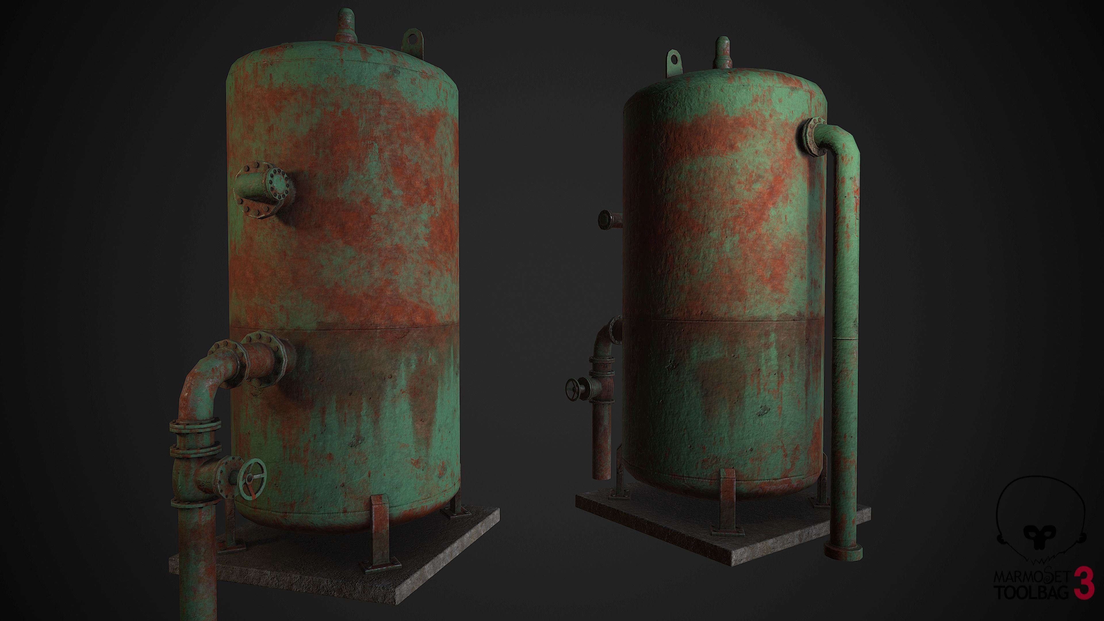3D model Old Water Tank VR / AR / low-poly | CGTrader