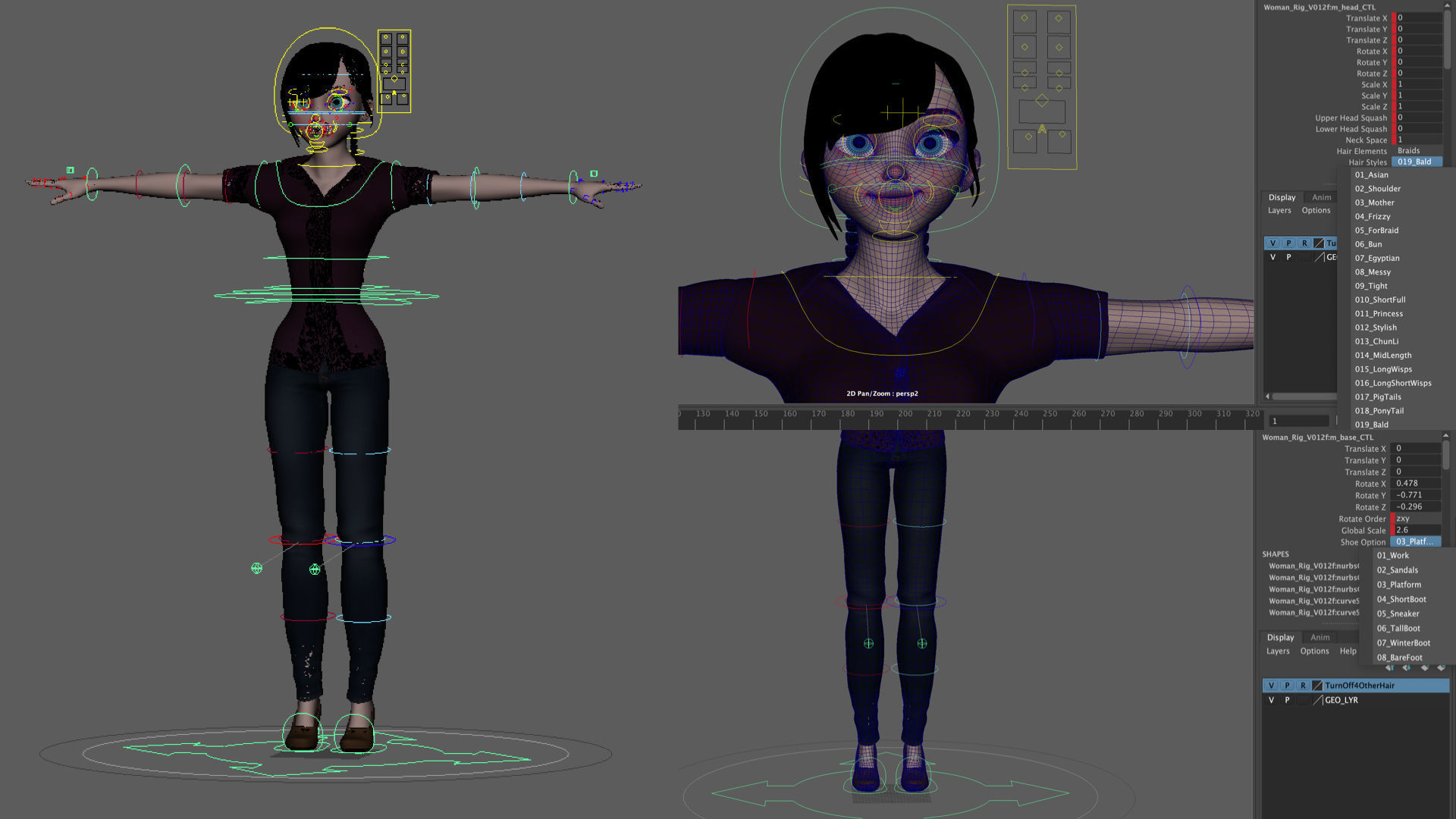 Stylized Ethnic Rigs - White 3D model rigged | CGTrader