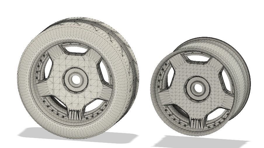 12MM HEX RC Wheels 3P Converted AMG Monoblocs 3D model 3D printable ...