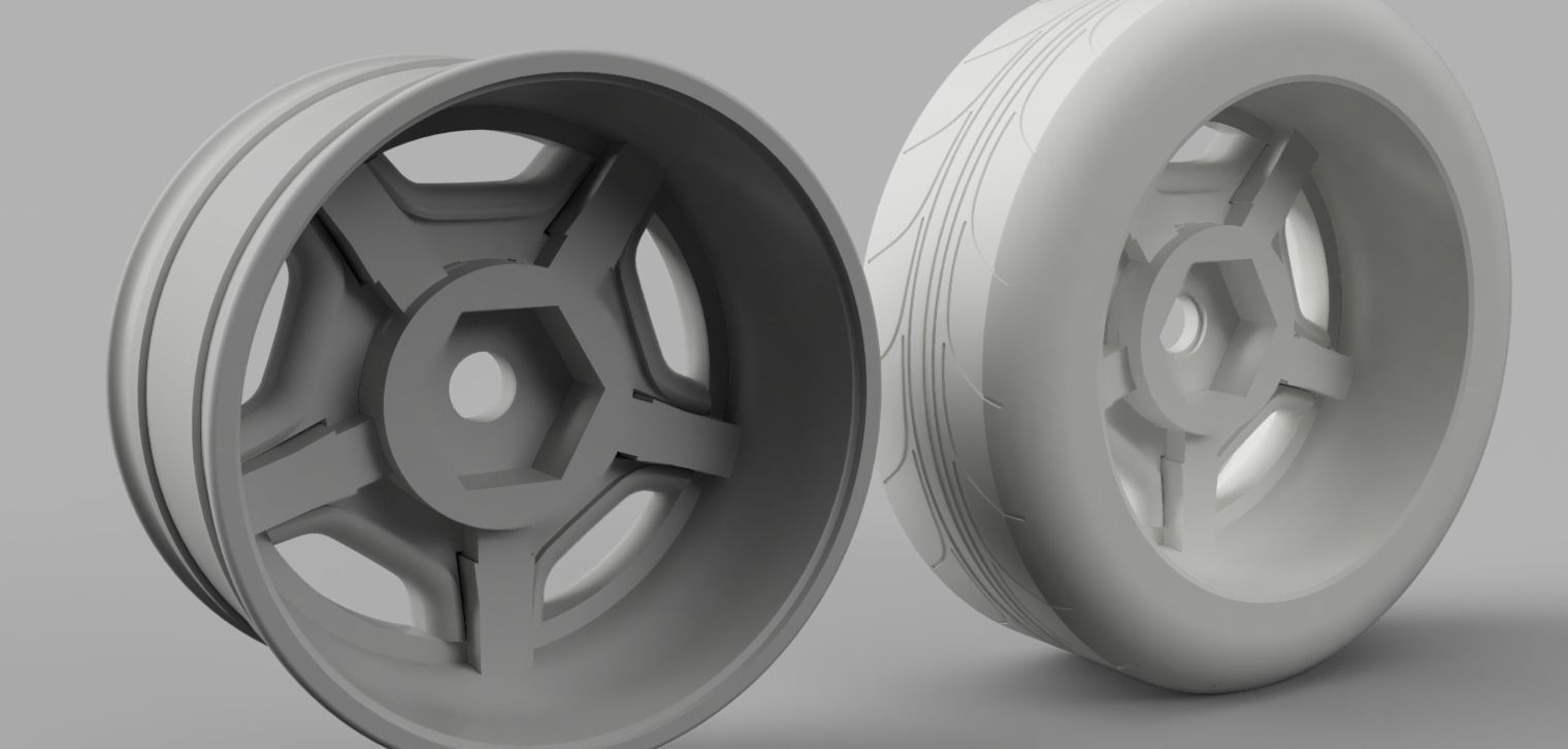 12MM HEX RC Wheels 3P Converted AMG Monoblocs 3D model 3D printable ...