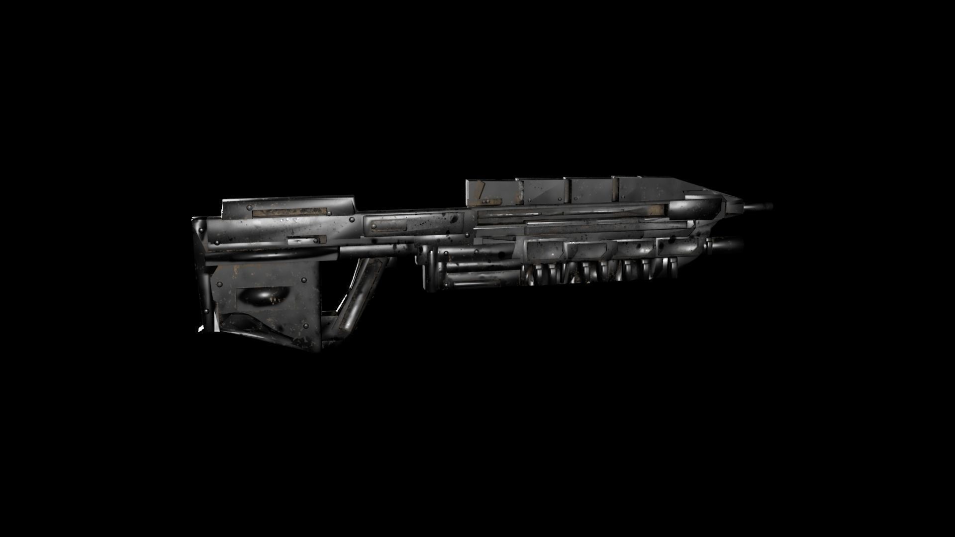 3D model Halo Assault Rifle Made In Maya and Textured In 3DCoatTextura ...
