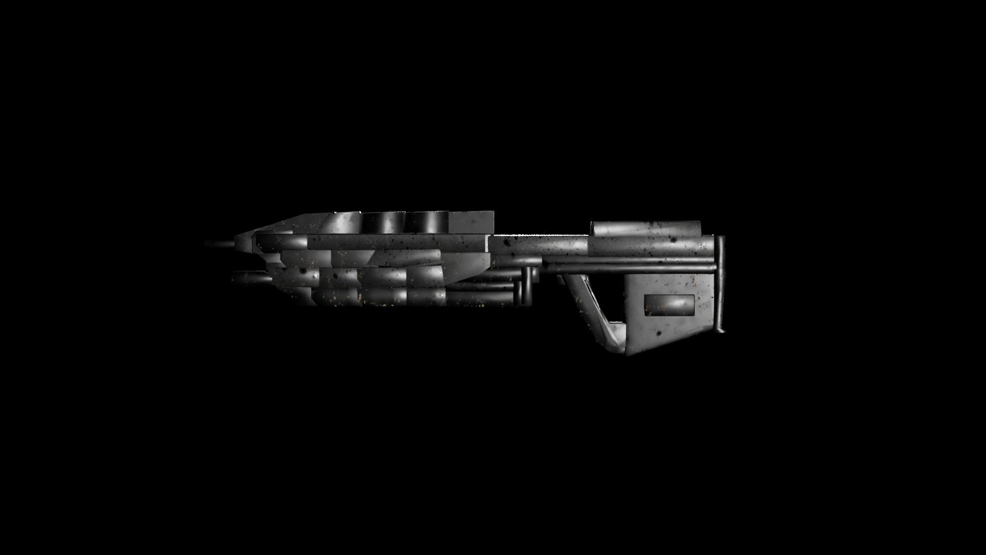 3D model Halo Assault Rifle Made In Maya and Textured In 3DCoatTextura ...