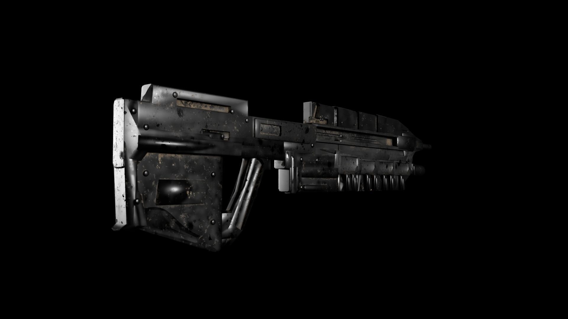 3D model Halo Assault Rifle Made In Maya and Textured In 3DCoatTextura ...