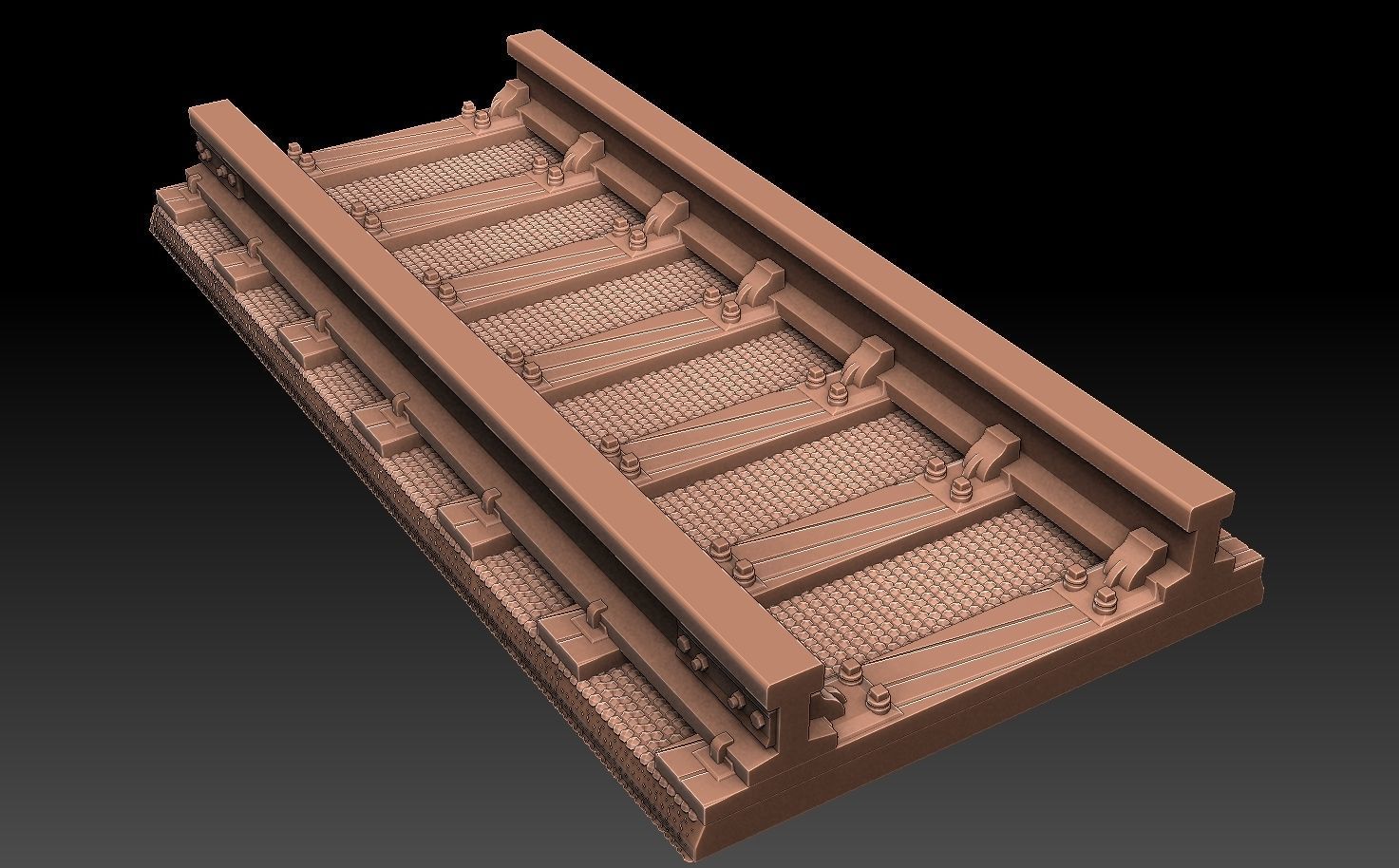 Modular Railroad Grid 3D model 3D printable | CGTrader