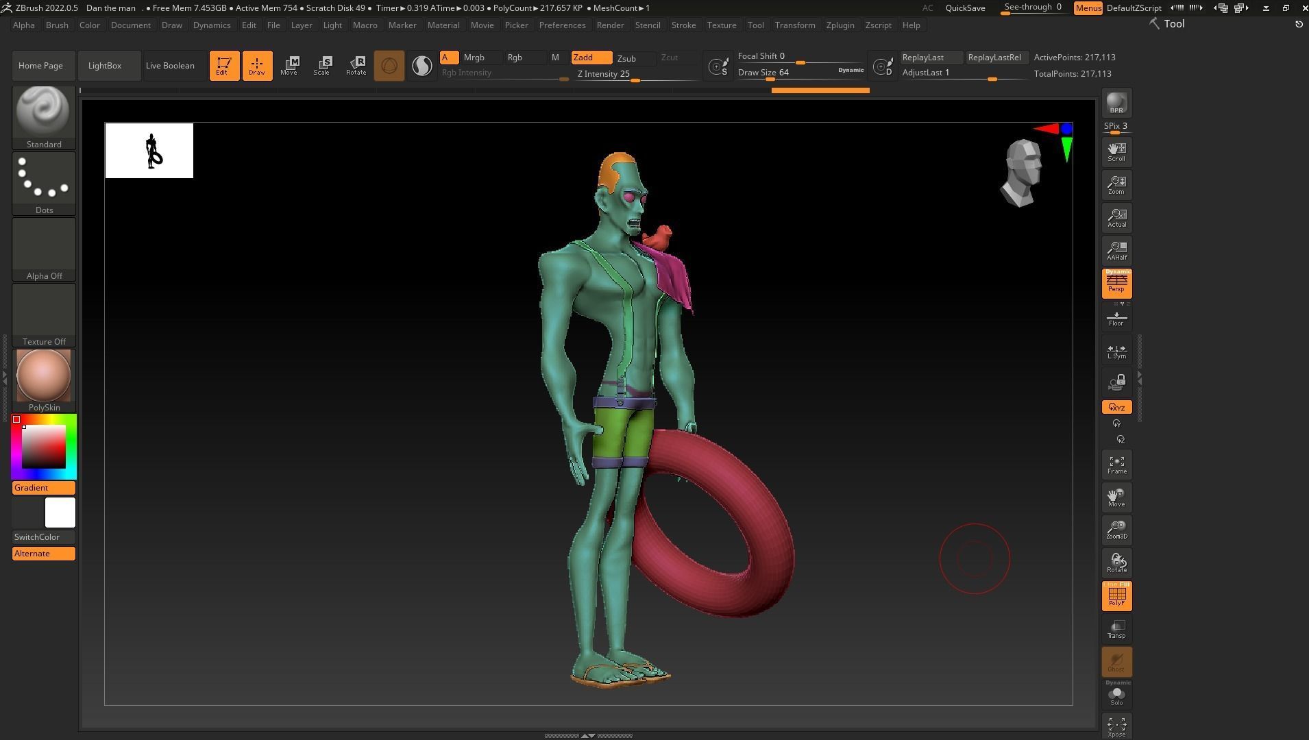 3D model Dan the Man 3d Full Character Model T-Pose Low-poly 3D model VR / AR / low-poly | CGTrader