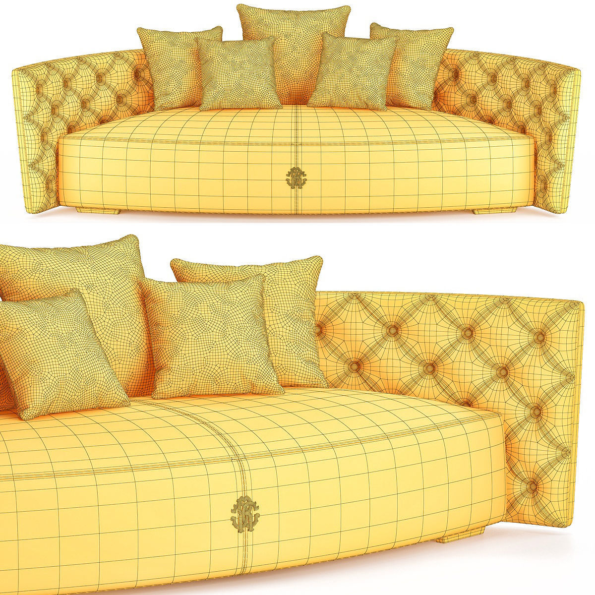 3D model Italian Sofa LIMBO VR / AR / low-poly | CGTrader