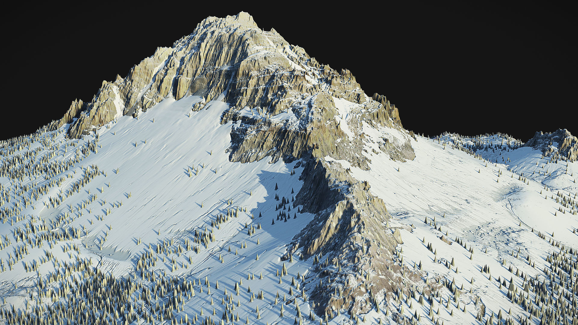Winter Mountains 3D model | CGTrader