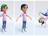 Cartoon Noola Family 6 characters Rigged 3D model rigged | CGTrader