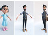 Cartoon Noola Family 6 characters Rigged 3D model rigged | CGTrader
