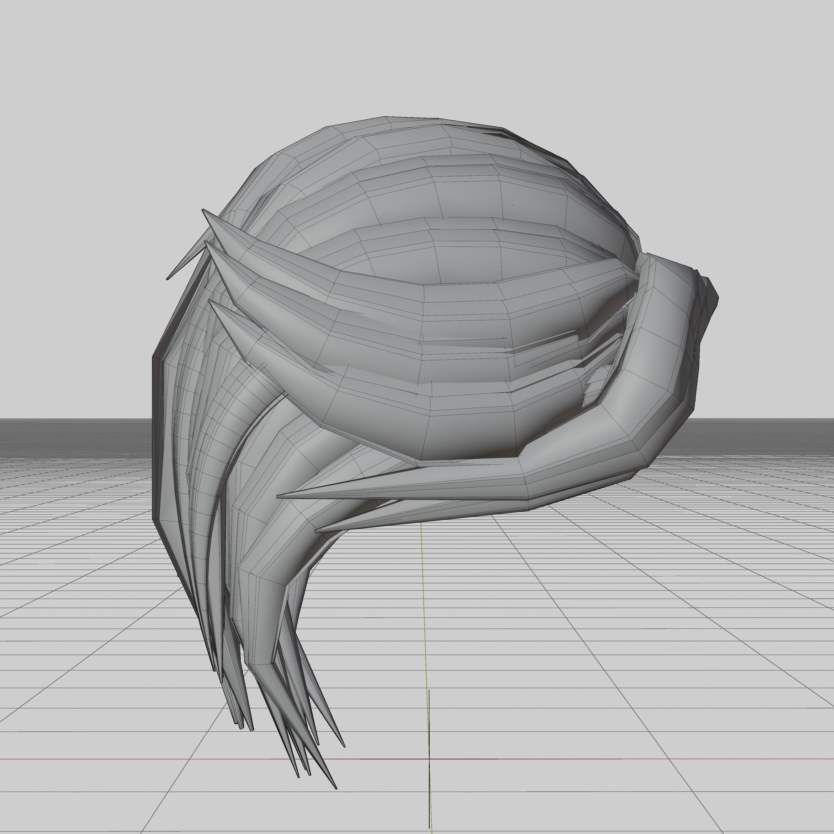 3D model Hair style for Man low poly VR / AR / low-poly | CGTrader