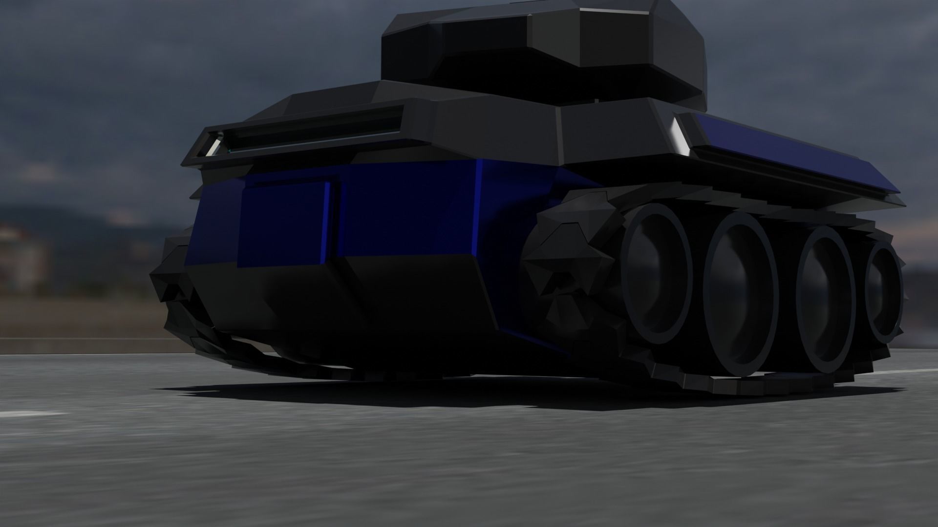 Cyber tanks 3D model | CGTrader