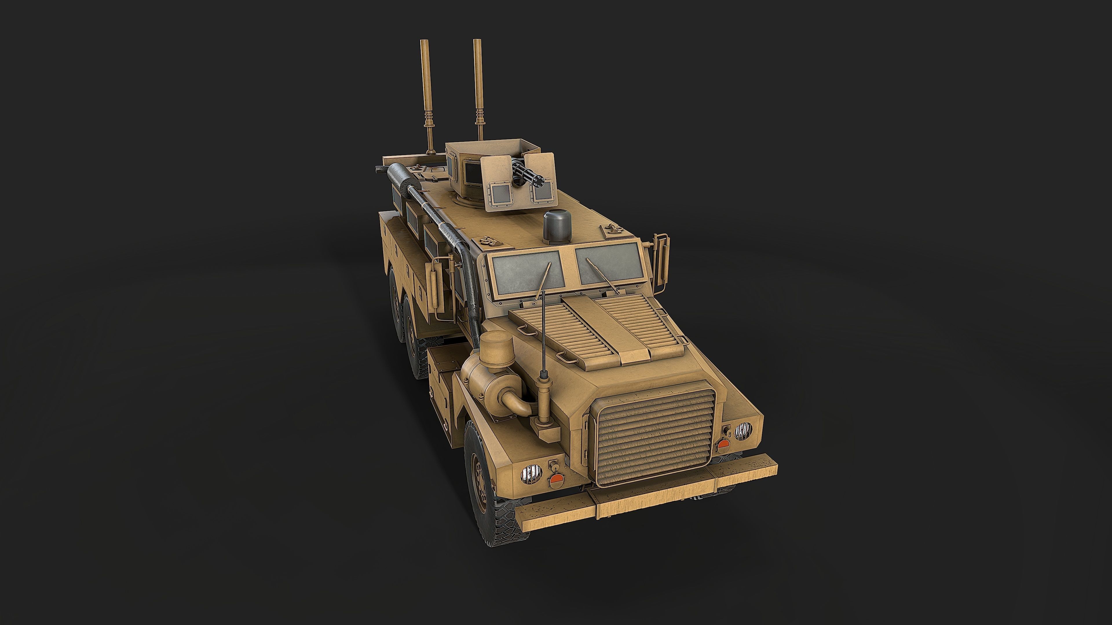 3D model Cougar MRAP 6X6 VR / AR / low-poly | CGTrader