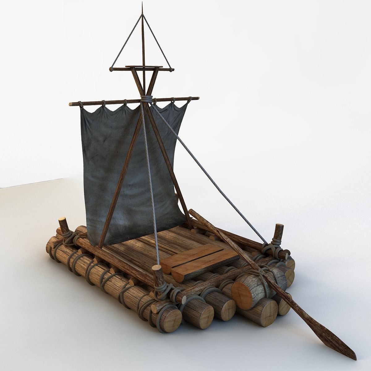 Raft stylized 3D model | CGTrader