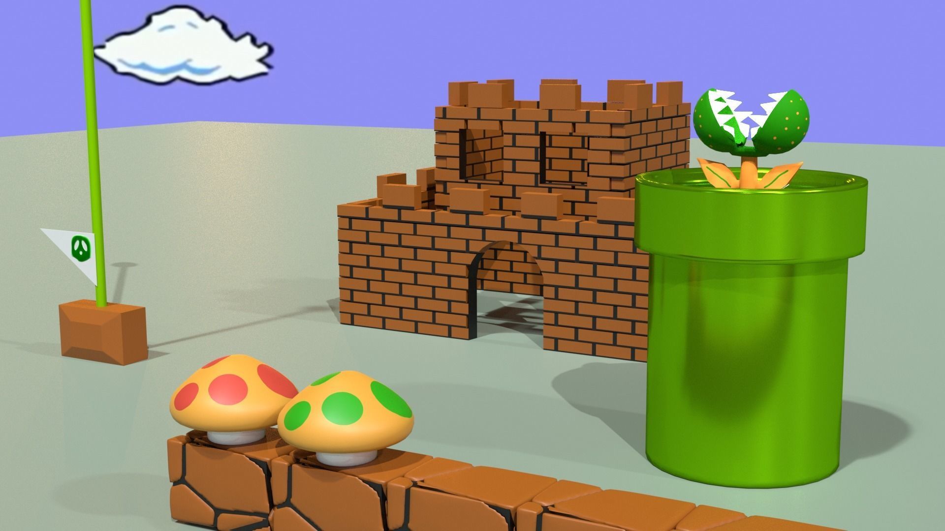 THE MARIO PACK PART ONE 3D model | CGTrader