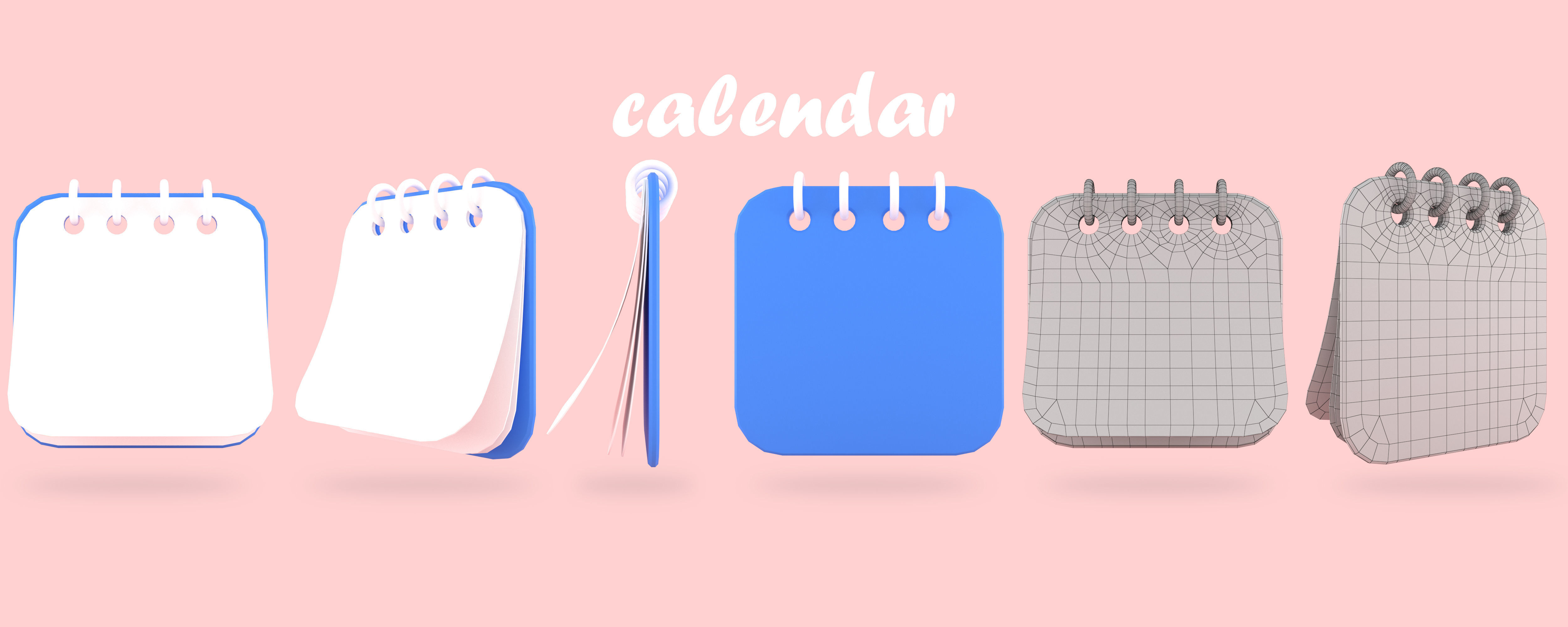 calendar 3d cartoon 3D model | CGTrader