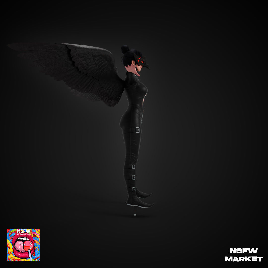 3D model EXCLUSIVE EDITION RIGGED CHARACTER NYOTENGU VR / AR / low-poly ...