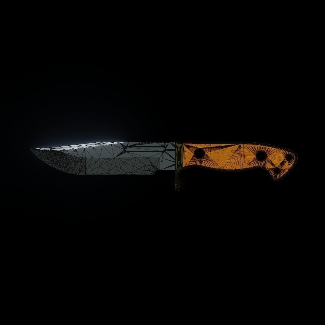 Bowie Knife - 3D Print 3D model 3D printable | CGTrader