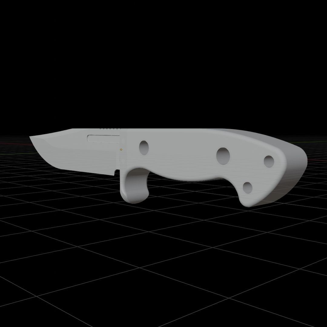 Bowie Knife - 3D Print 3D model 3D printable | CGTrader