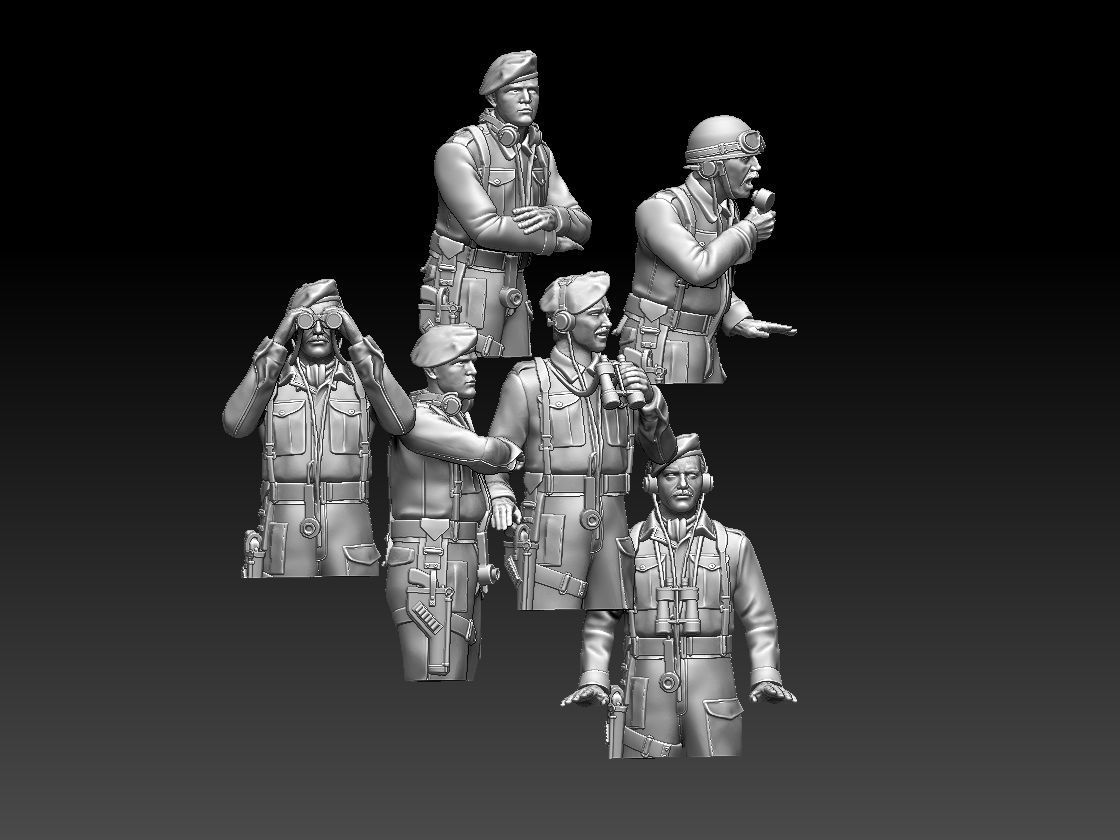 British tank crew ww2 3D model 3D printable | CGTrader