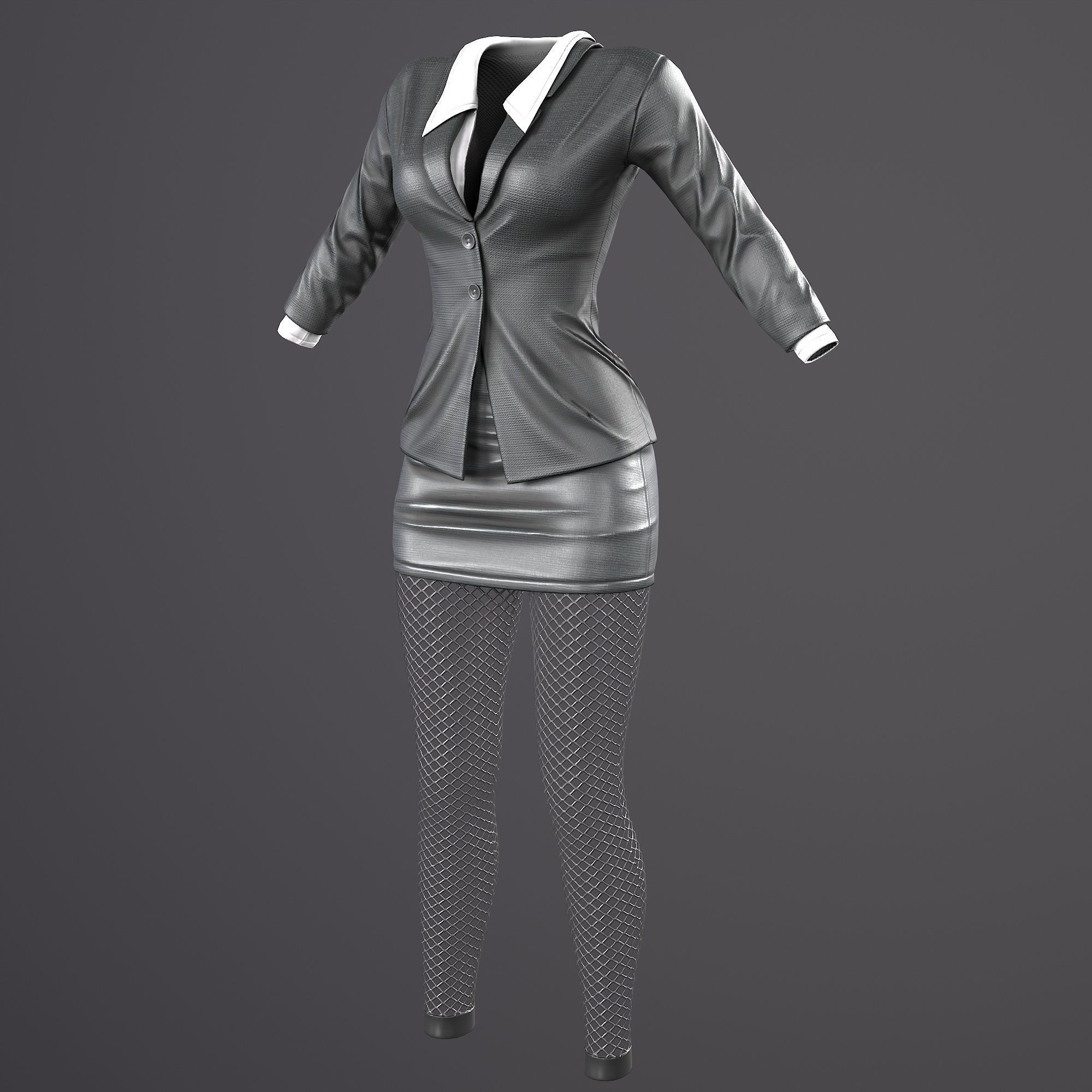 3D model Female Clothing VR / AR / low-poly | CGTrader