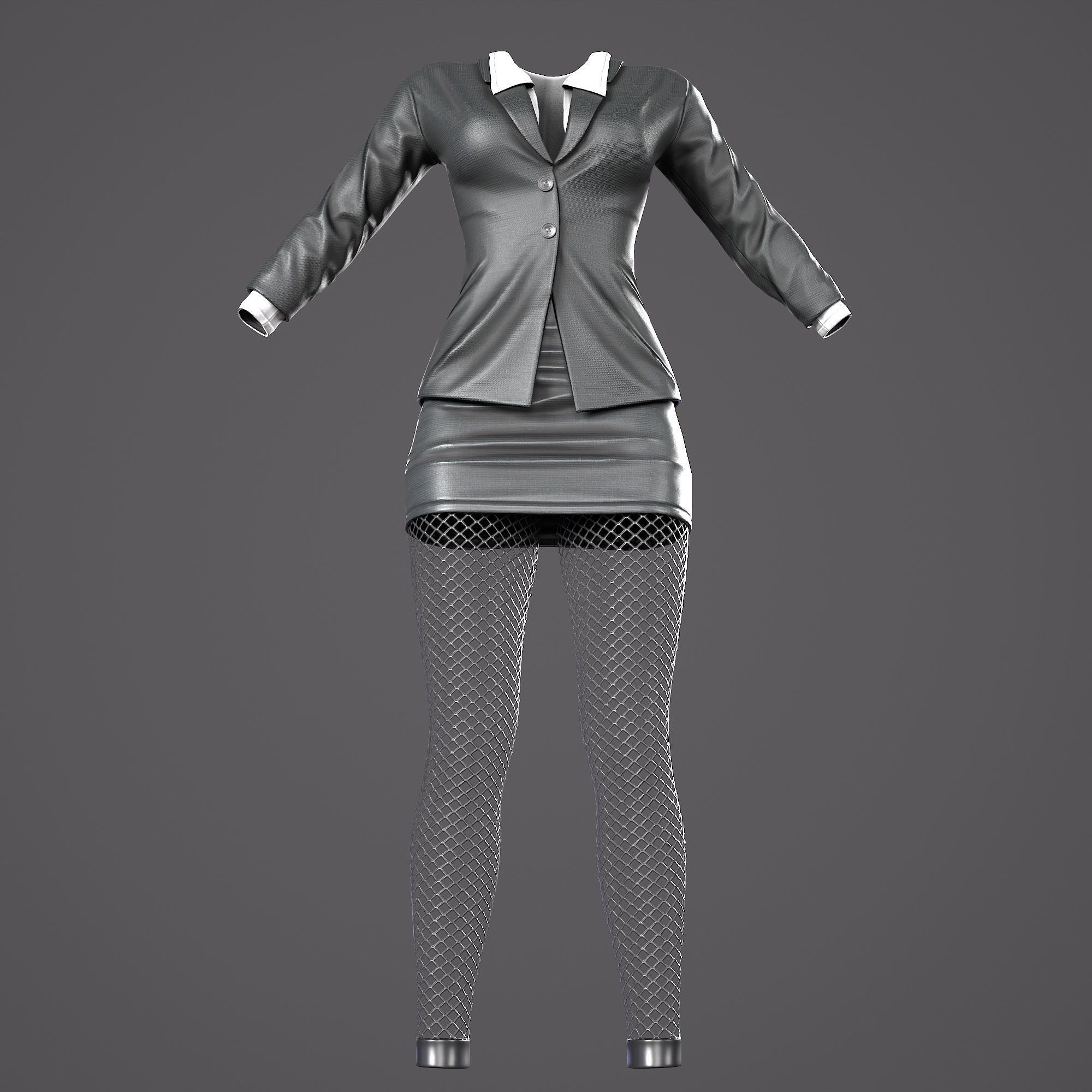 3D model Female Clothing VR / AR / low-poly | CGTrader