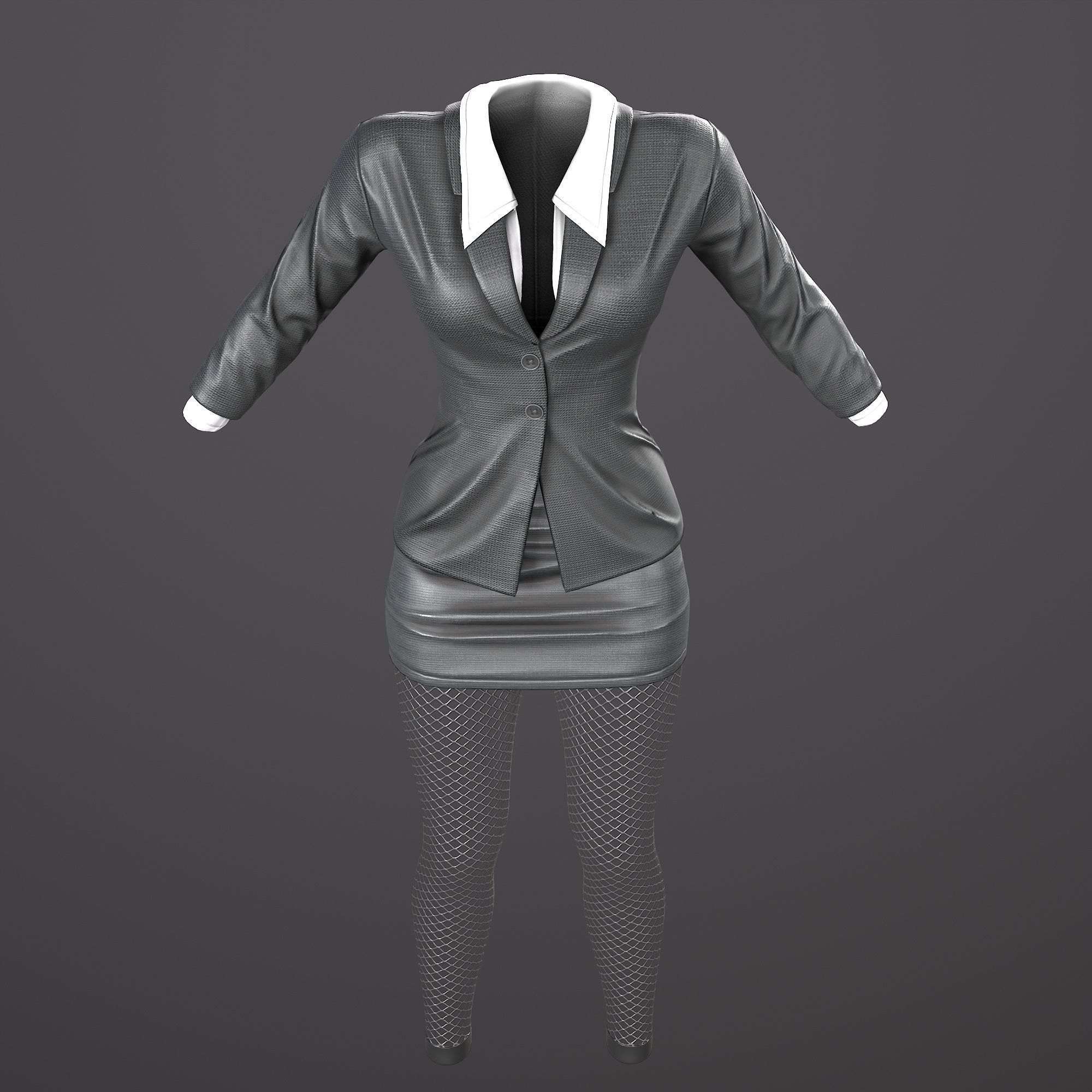 3D model Female Clothing VR / AR / low-poly | CGTrader