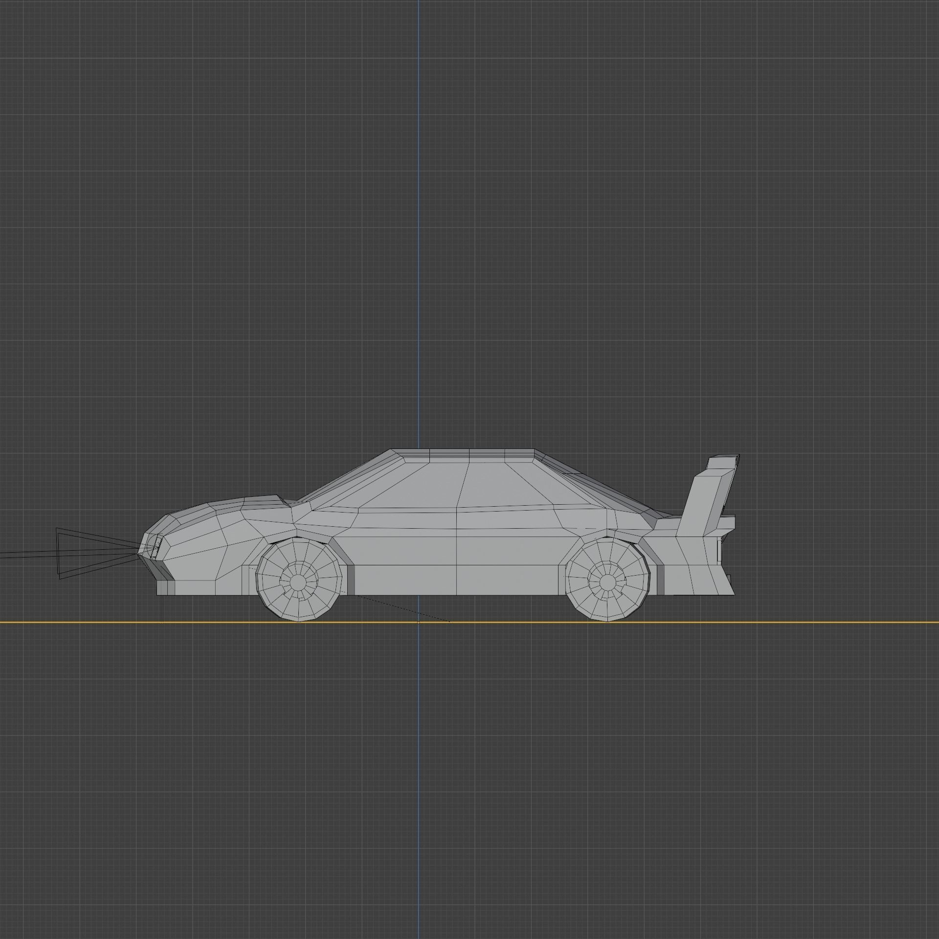 Low poly car back to future free VR / AR / low-poly 3D model | CGTrader