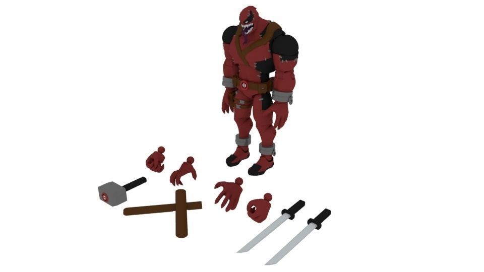 Venompool Action figure 3D model 3D printable | CGTrader