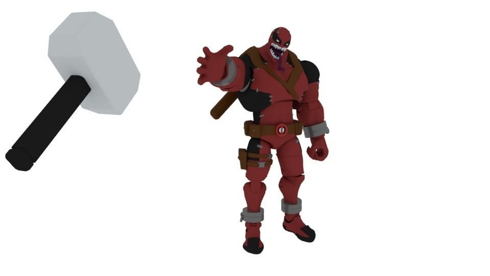 Venompool Action figure 3D model 3D printable | CGTrader
