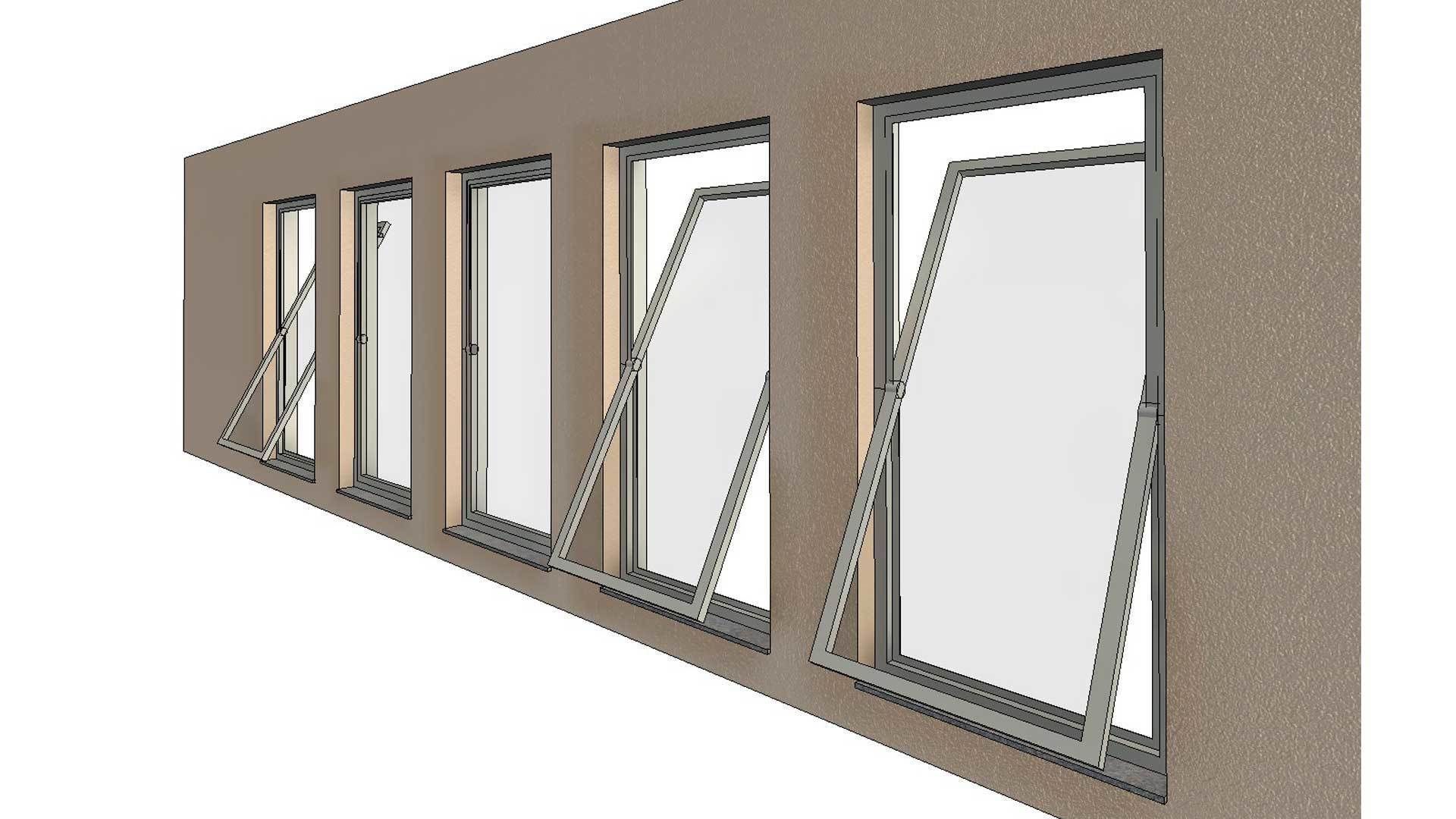 Pivot Window Horizontal Axis 3D model | CGTrader