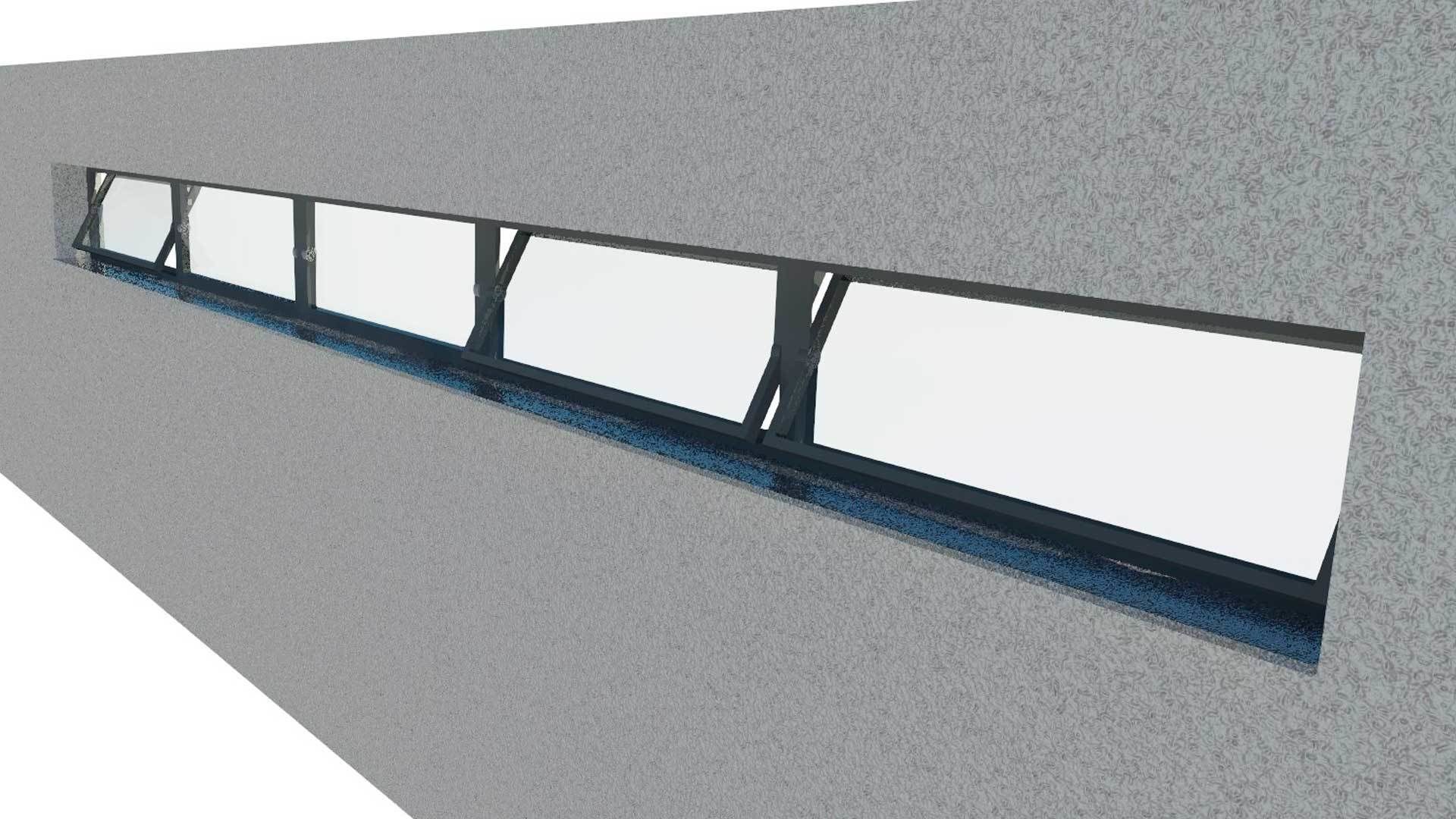 Pivot Window Horizontal Axis 3D model | CGTrader