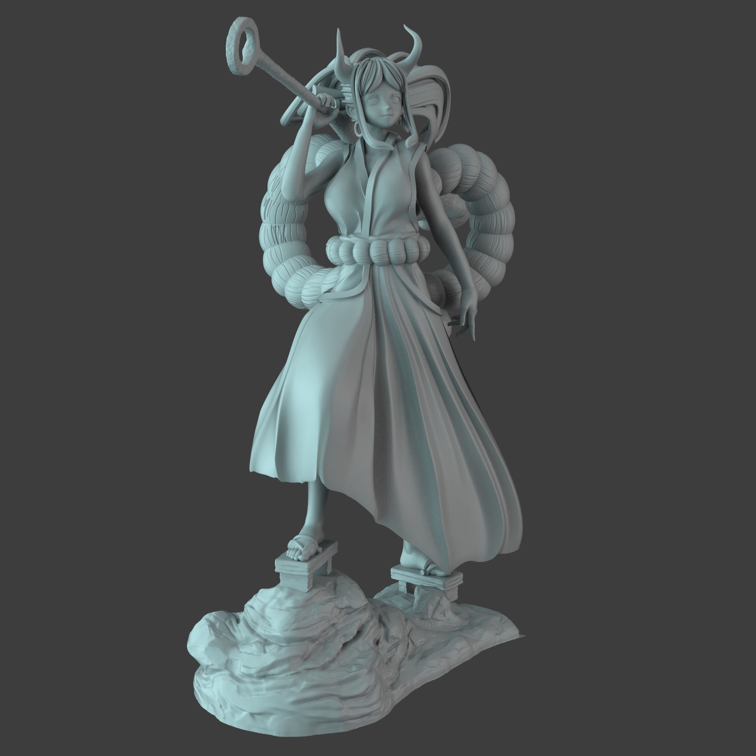 yamato from one piece 3D model 3D printable | CGTrader