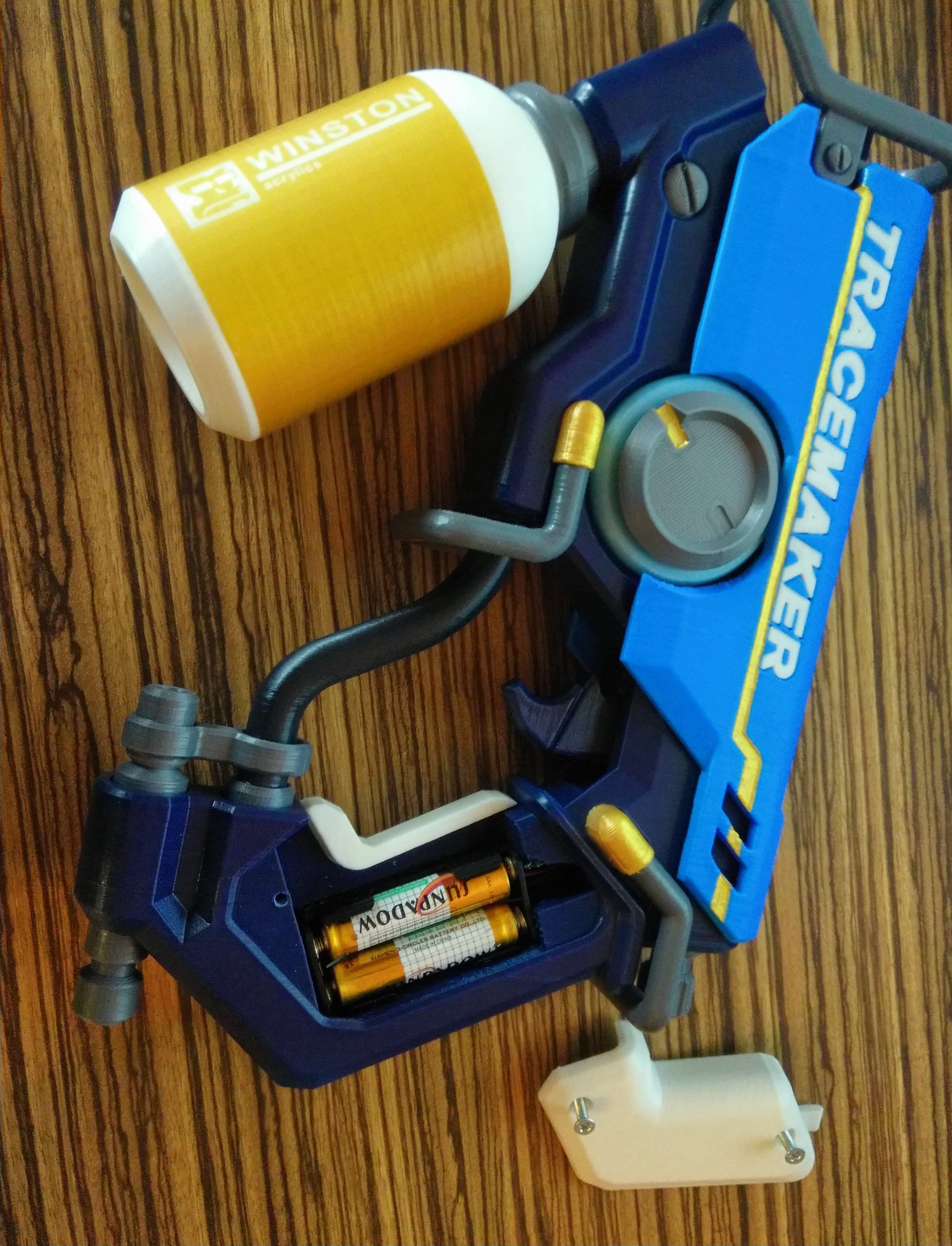 Tracer Graffiti Skin Blaster - Overwatch - Printable STL 3D model 3D ...