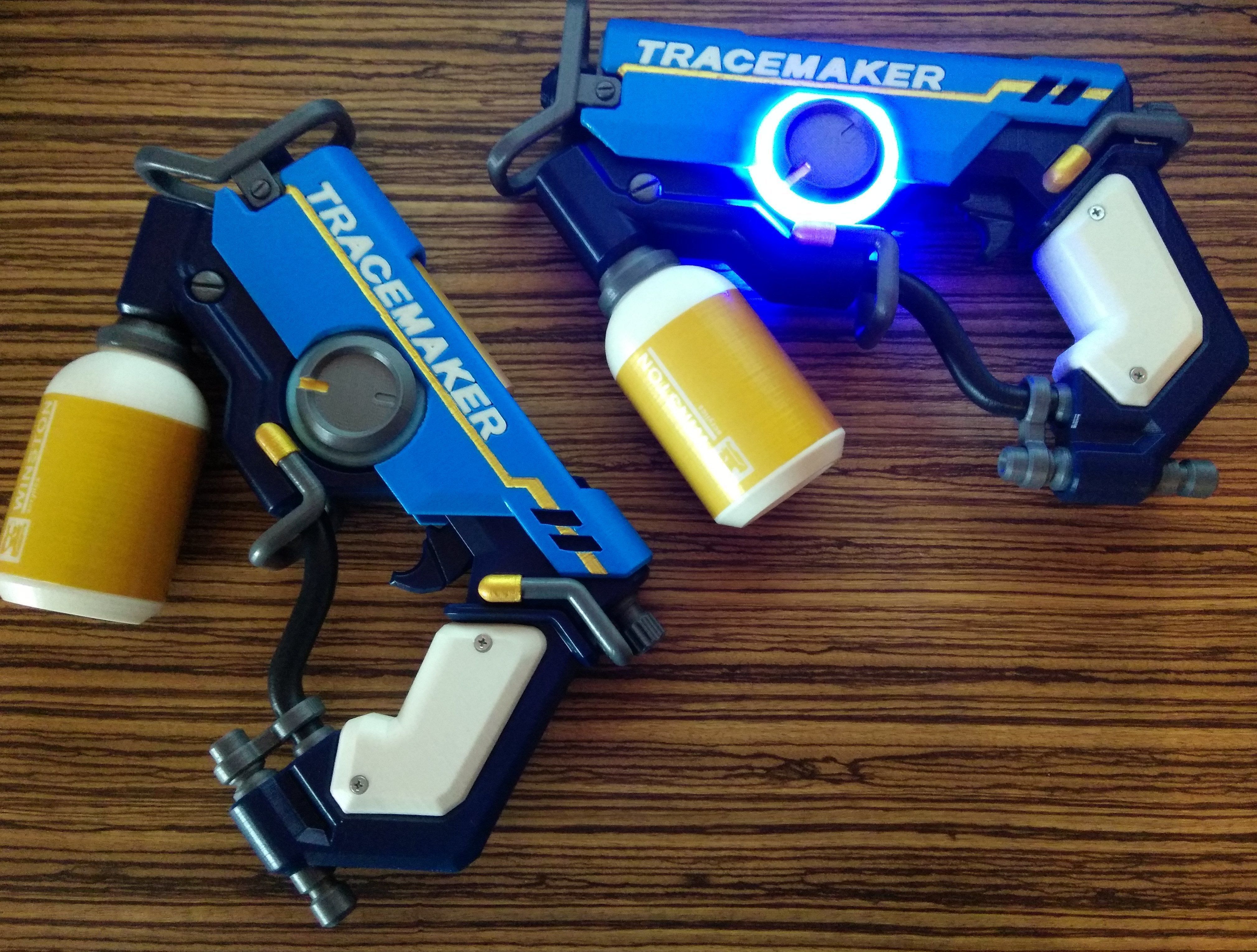 Tracer Graffiti Skin Blaster - Overwatch - Printable STL 3D model 3D ...