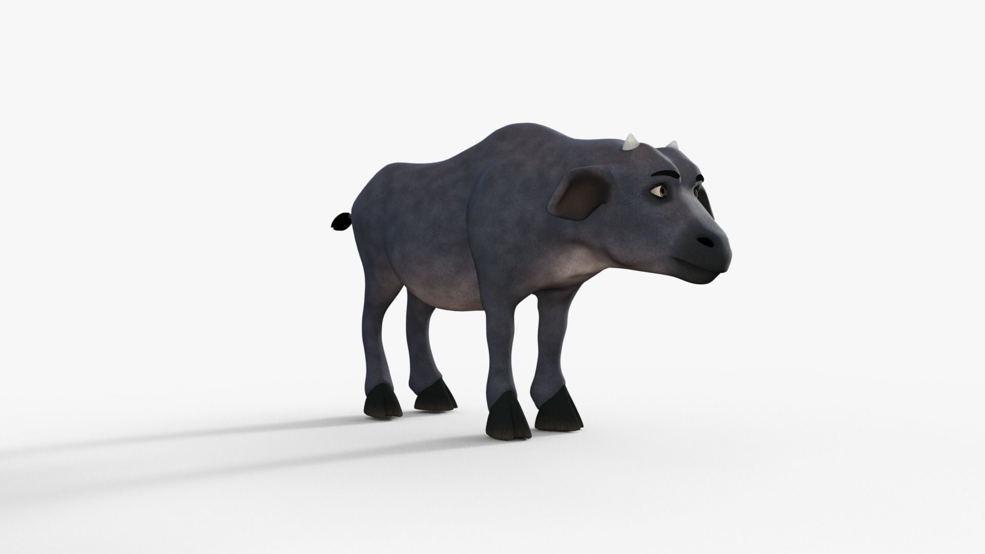Cartoon Baby Cow 3D model rigged | CGTrader