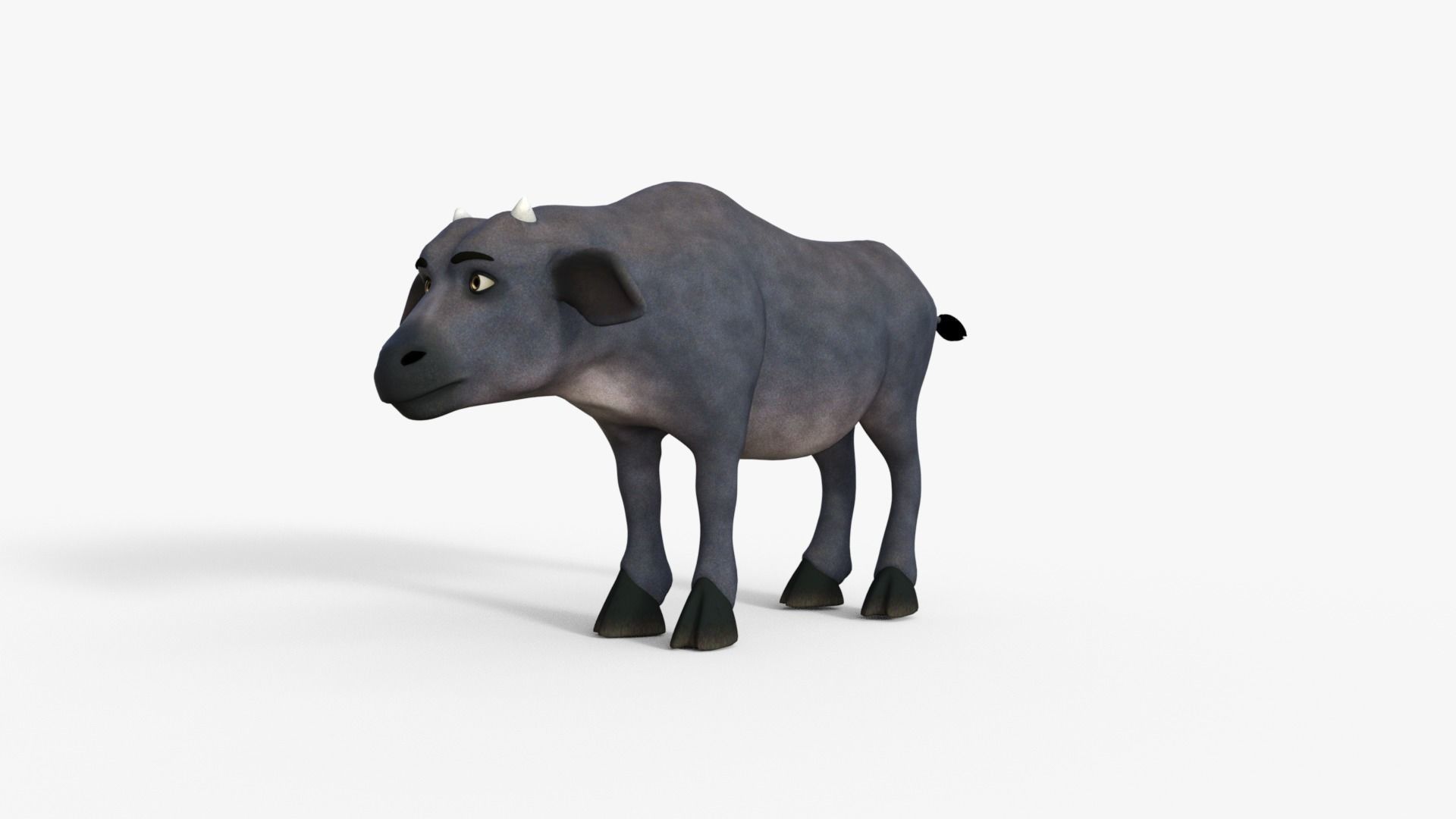 Cartoon Baby Cow 3D model rigged | CGTrader