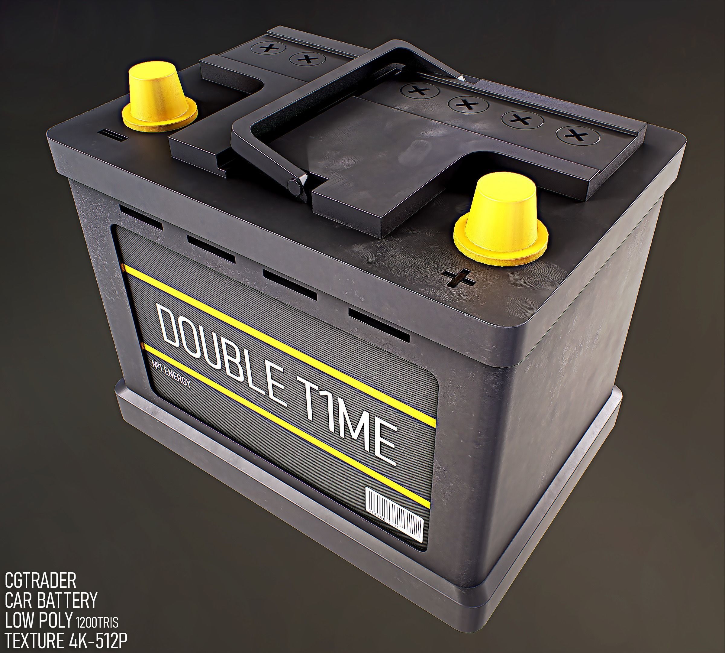 Car Battery free VR / AR / low-poly 3D model | CGTrader