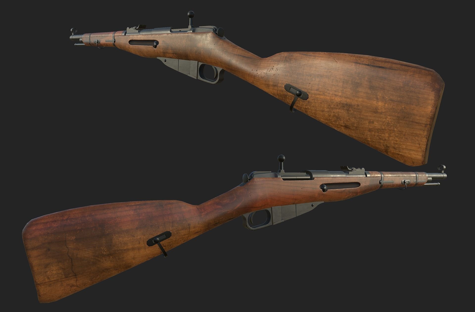 3D model Mosin Nagant VR / AR / low-poly | CGTrader