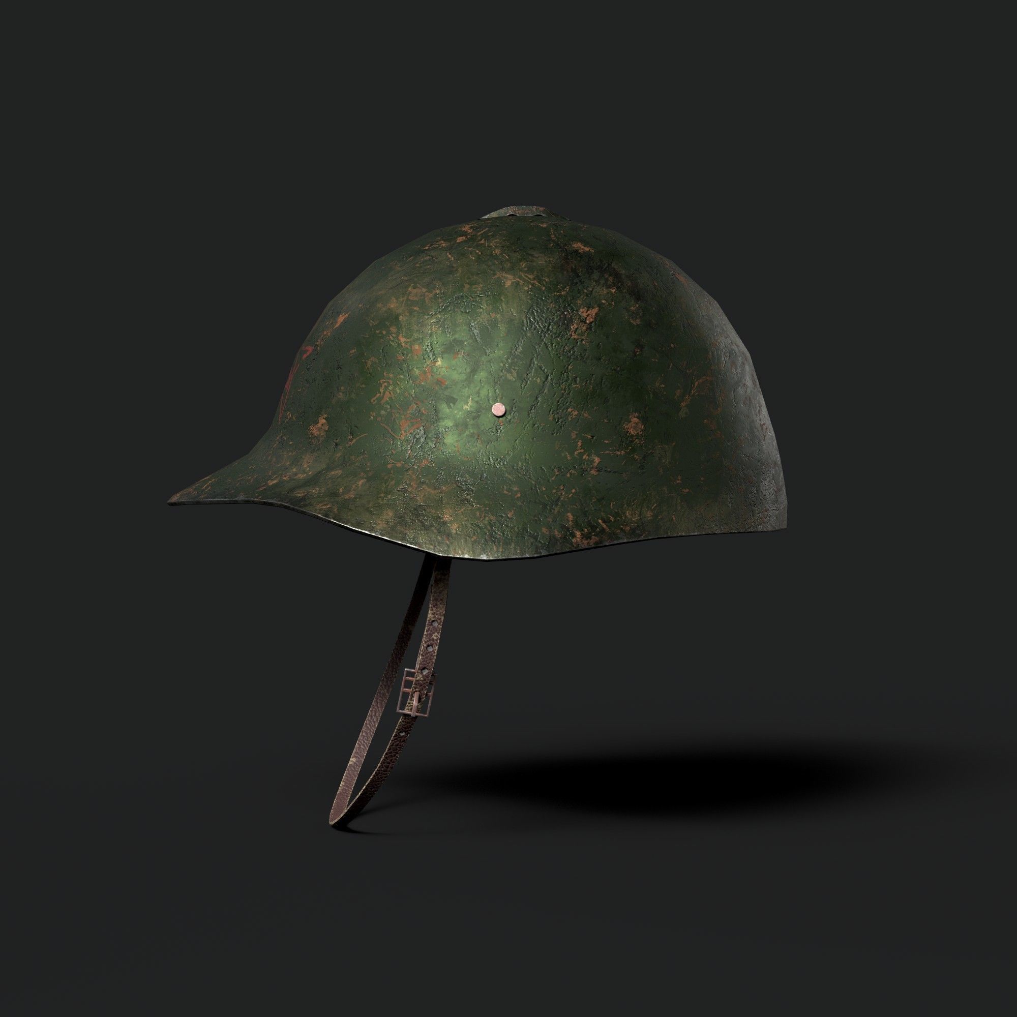 3D model Soviet WW Helmet SSH 36 VR / AR / low-poly | CGTrader