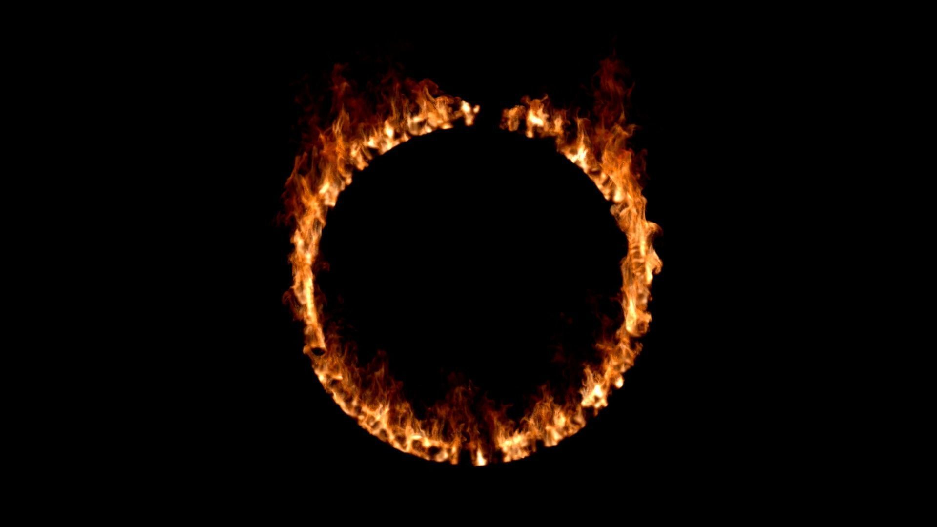 Fire ring circle vertical combustion EXR and VDB 300 frame 10sec 3D model animated | CGTrader