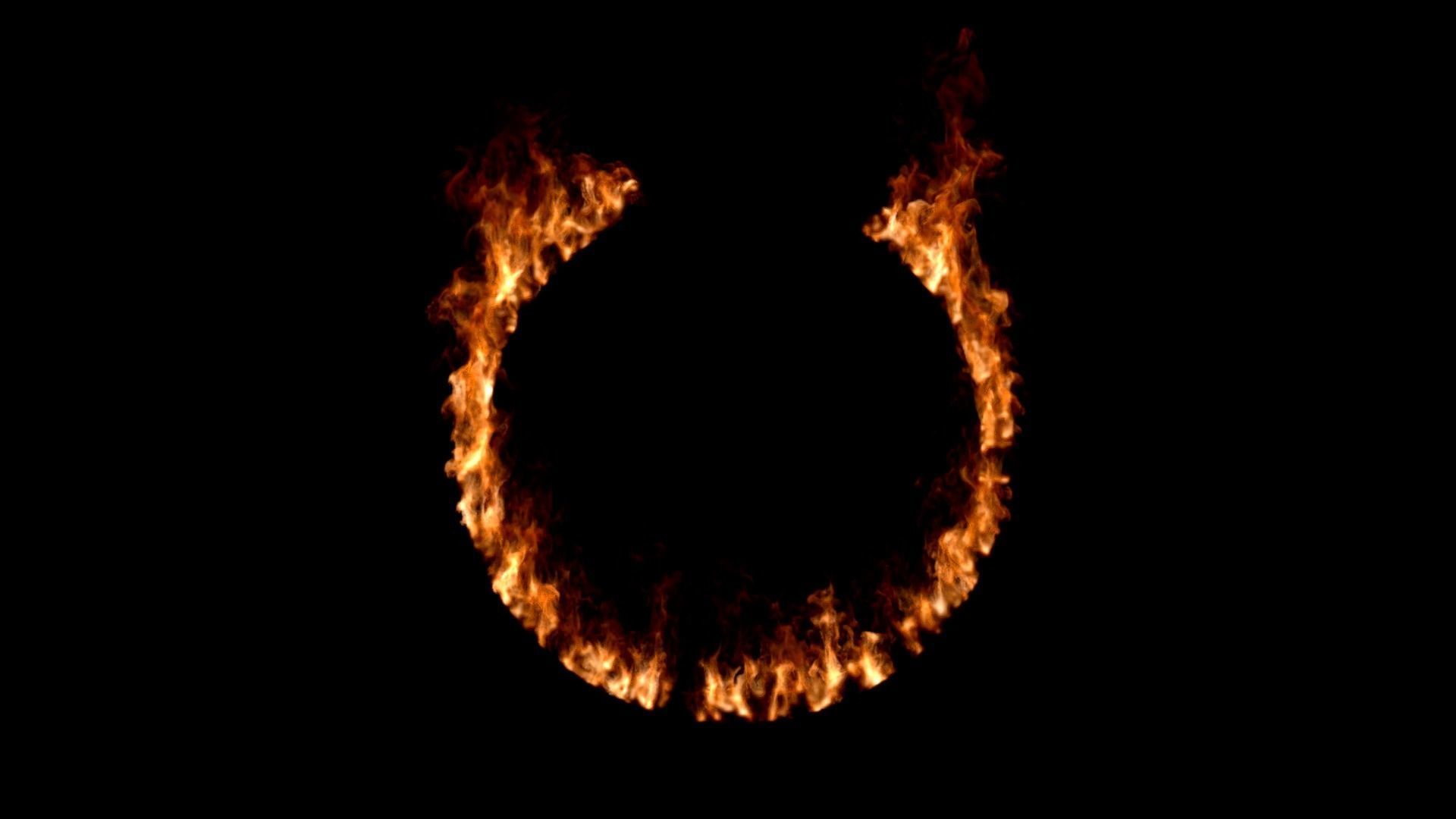 Fire ring circle vertical combustion EXR and VDB 300 frame 10sec 3D model animated | CGTrader